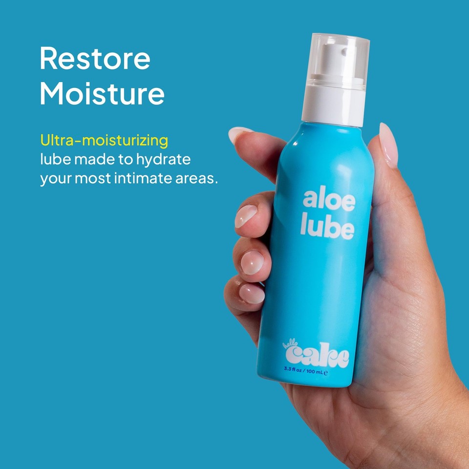 Hello Natural Lube - Aloe-Based Organic Personal Lubricant - Hydrating ...
