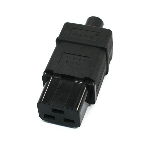 Plastic AC 250V 16A C19 Female Outlet Socket Power Cable Connector for ...