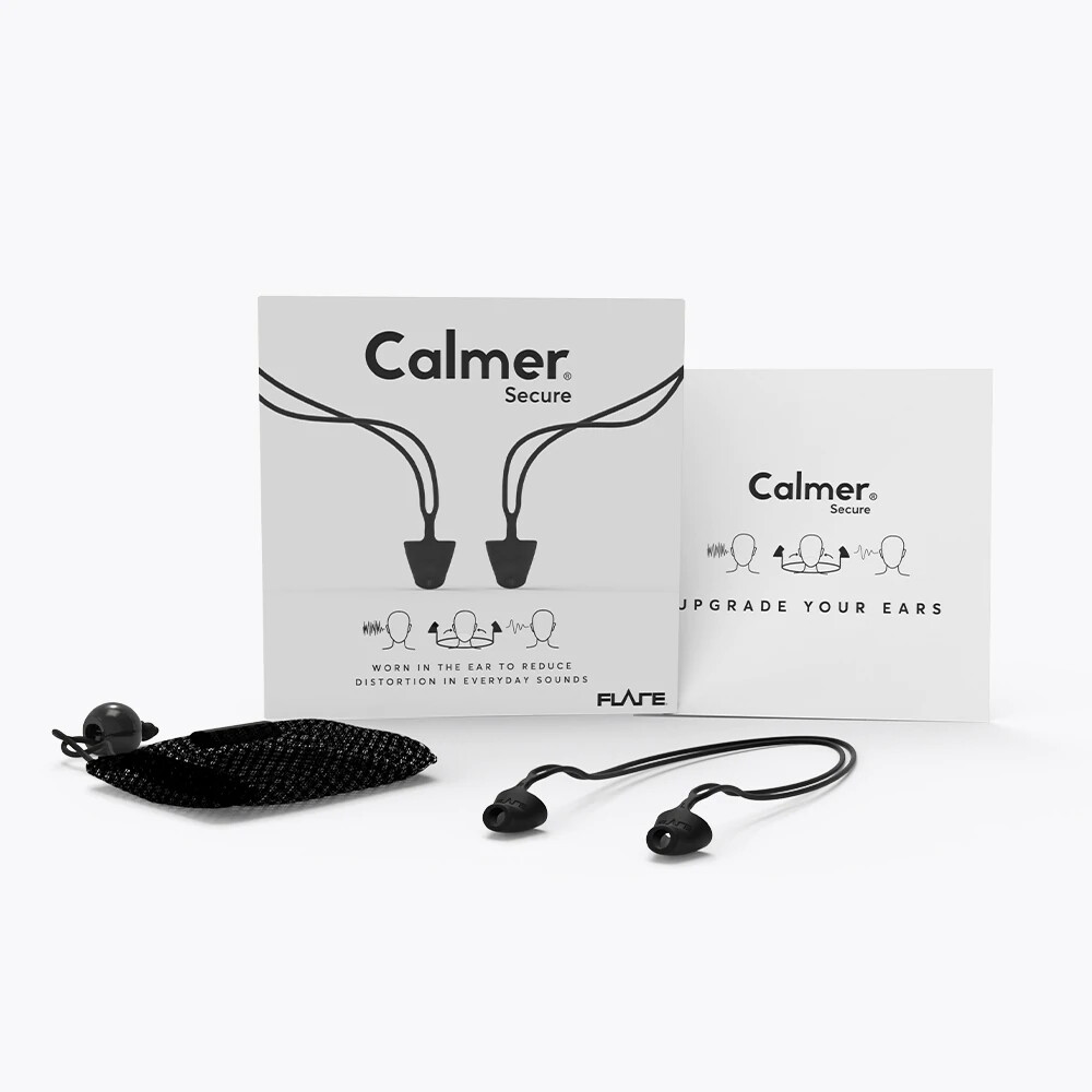 Flare Calmer SECURE BLACK Earplugs Ear Plugs Protectors by Flare Audio ...