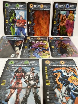 1997 MARVEL OVERPOWER COLLECTABLE CARD GAME 8 cards “UNIVERSE ALLY” | eBay