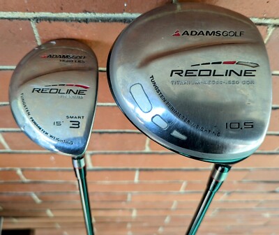 Adams Redline Titanium Golf Clubs Fujikura Set 10.5*Driver&15* Fairway ...