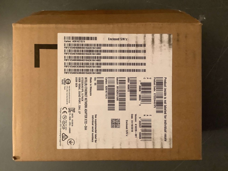 🔥🔥🔥X722-DA4 Intel Ethernet Network Module Quad Port Adapter X722DA4G1P5 ...