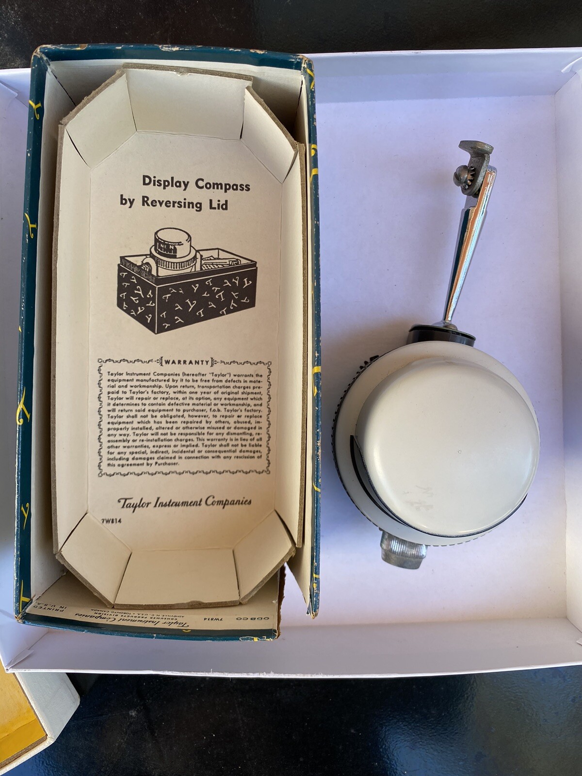 Taylor Instrument Company Navigator Compass Auto Boat Hot Rod Vintage ...