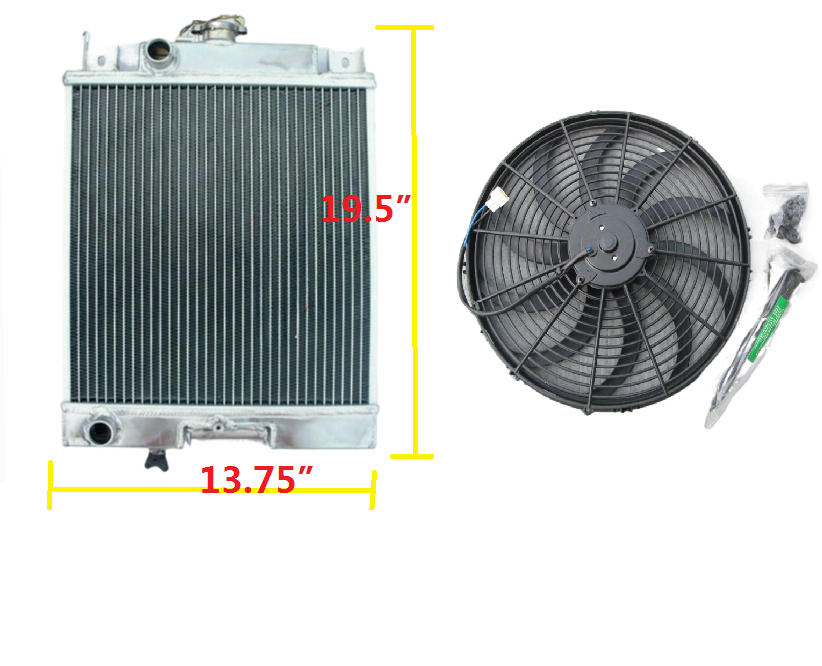 Radiator + Fan For 1989-1994 Suzuki Swift GTI SF Chevy Geo Metro 1.0L 1 ...