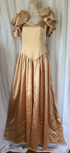 Von Lancelot Gold With Lace Cosplay Prom Dress Gown Womans Size 12 | eBay