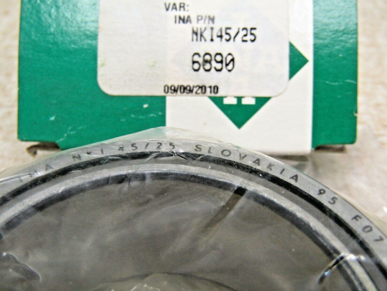 INA NKI 45/25 Needle Roller Bearing 60mmx 45mmx 25mm for sale online | eBay