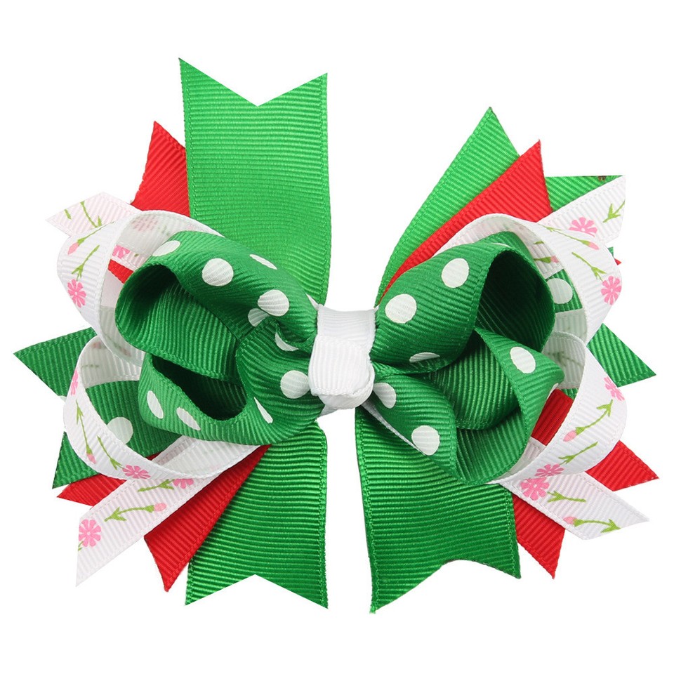 Hair Accessory Dovetail Knot Grosgrain Ribbon Hair Bow With Clip For ...