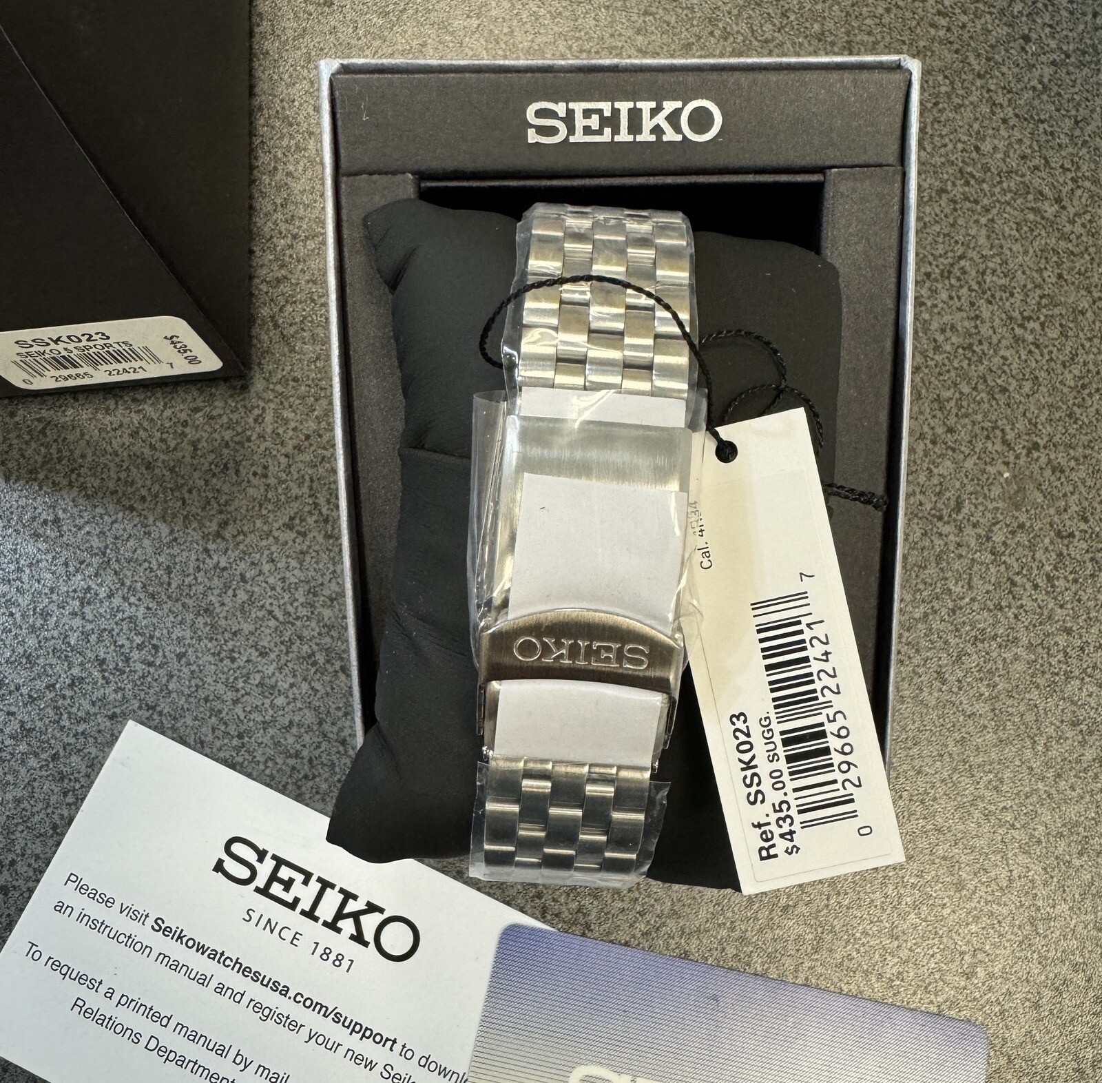 Seiko 5 Sport’s Field GMT Automatic SSK023 Steel Bracelet Watch Made In ...