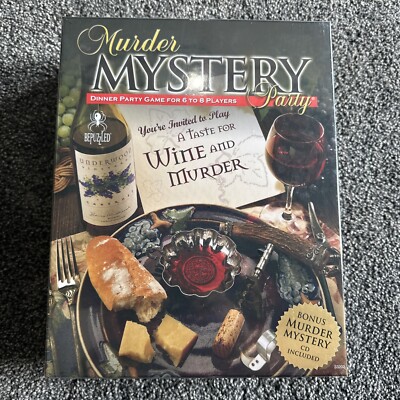 Murder Mystery Dinner Party Game A Taste for Wine and Murder - Brand ...