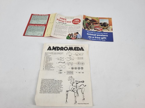 Lot of 2 Mego Micronauts Andromeda Instruction Manual Friends Gift ...