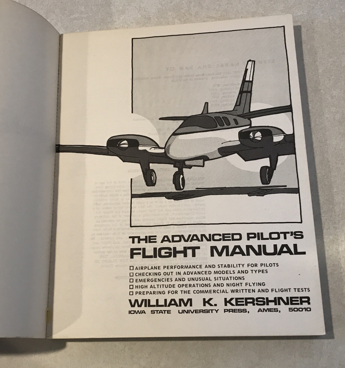 The Advanced Pilots' Flight Manual by William K. Kershner Aviation ...