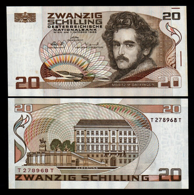 Austria 20 SCHILLINGS P-148 1986 Pre EURO UNC AUSTRIAN World Currency ...