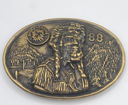 Vtg Rodeo of Rodeos Belt Buckle B-K Silversmiths Bill Williams Mountain ...