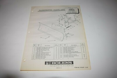 Bolens Model 18003-01 42" Snow Blade Attachment for Model 770 Tractor ...