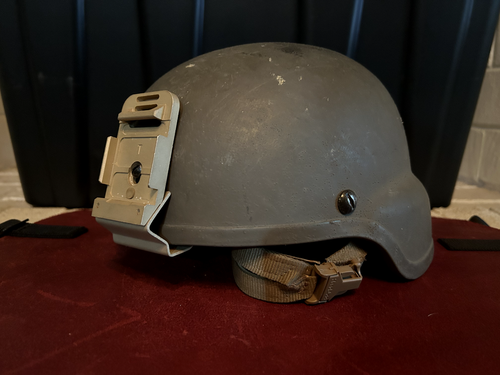 Very Good Condition ACH Ballistic Helmet, Size Large, NOD mount ...
