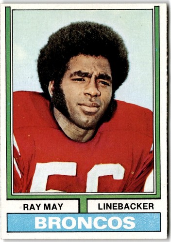 1974 Topps #380 Ray May Broncos | eBay