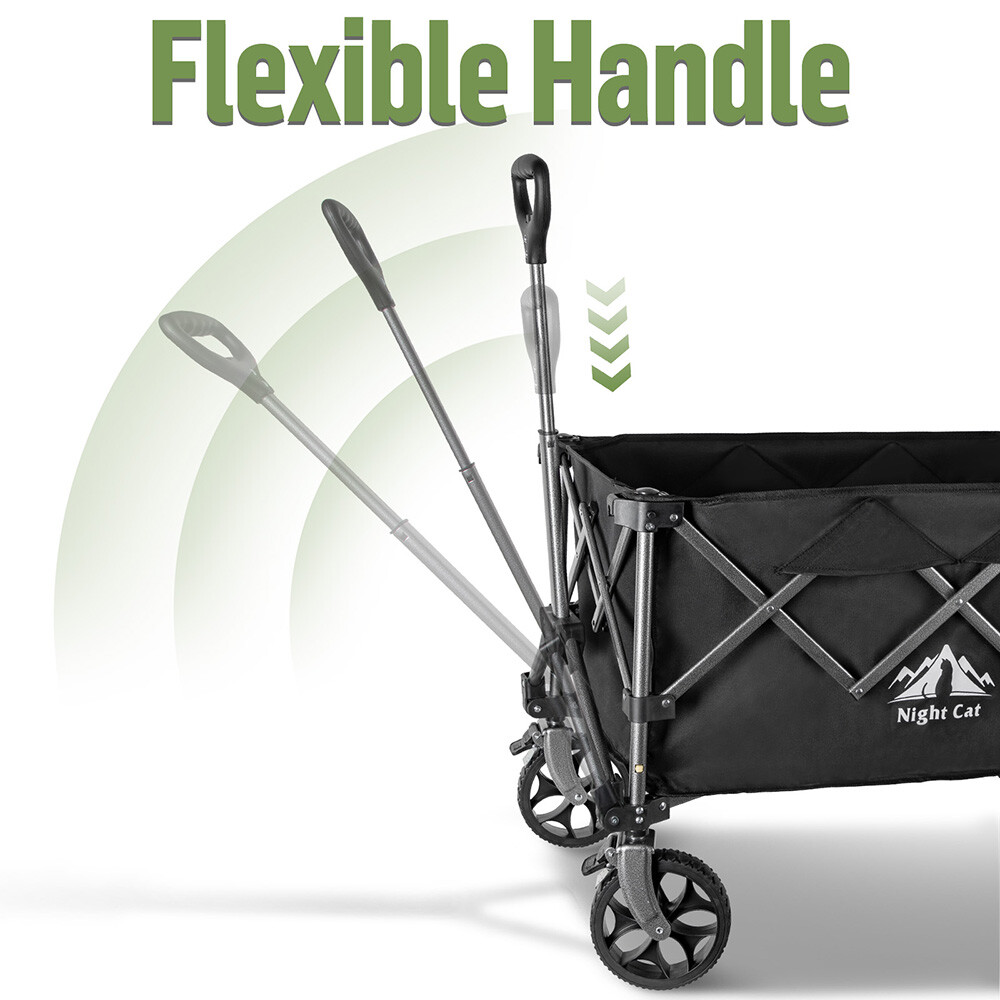 Radio Flyer Universal Adjustable Wagon Handle - 8-Angle Push Pull Bar ...