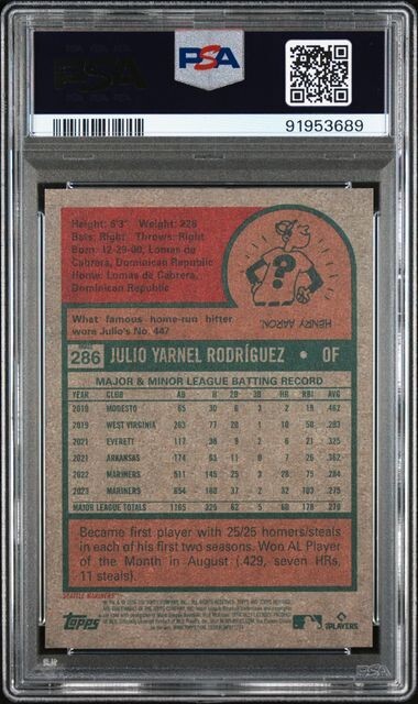 💎2024 Topps Heritage Image Variation #286 Julio Rodriguez SEA Mariners ...