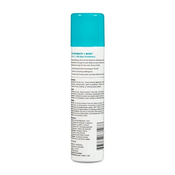 FDS Intimate + Body Shower Fresh Dry Feminine Deodorant Spray Shower ...