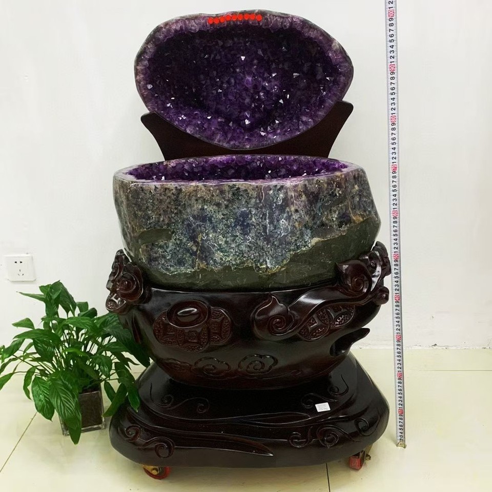 388.3LB Top Natural Brazil Amethyst Geode Quartz Crystal cornucopia ...