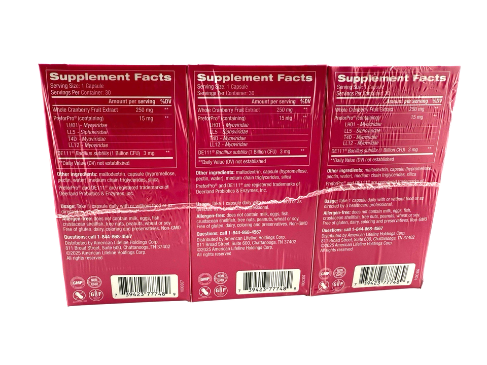 Florajen Triple Action Womens Probiotic 30 Capsules 3 PACK!! Exp 02/ ...