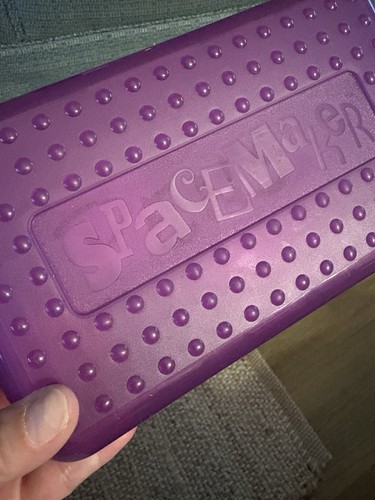 4 Spacemaker Pencil Box Lot Purple Blue Red Vintage Plastic School ...