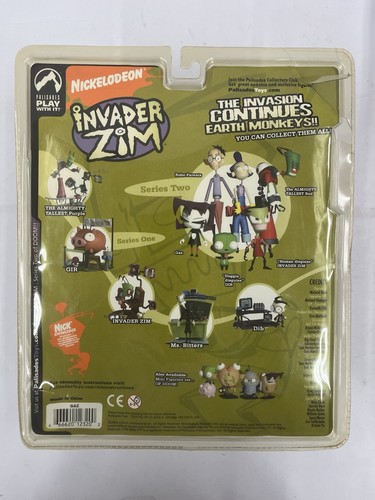 Invader Zim Gaz Action Figure Nickelodeon Palisades NEW RARE SEALED ...