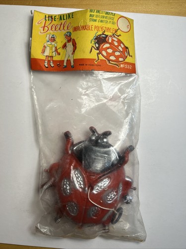 Vintage Life Alike Beetle Bug Prank Toy On A String Hong Kong No.532 | eBay