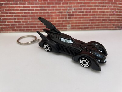 KEYCHAIN for BATMAN FOREVER BATMOBILE BLACK AUTO CAR KEYS RINGS FOB ...