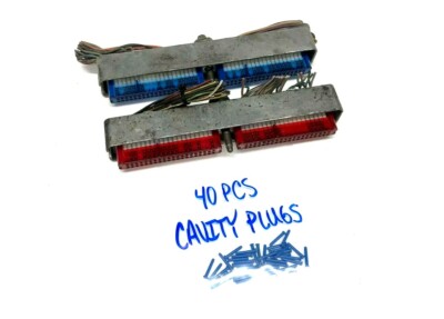 1 Set ECM PCM Plug Connectors Blue and Red 4.8L 5.3L 5.7L 6.0L w ...