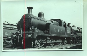 LNWR Webb 0-6-2T Class 1P LMS No.2267 at Crewe in 1936 real photograph ...