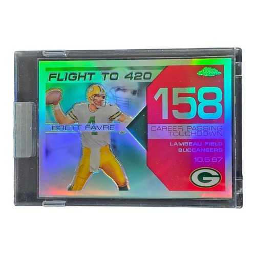 2007 Topps Chrome Flight to 420 | RED Refractor | #BF158 | Brett Favre ...