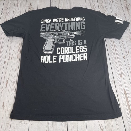 Shield Republic Graphic T Shirt Guns Ammo Cordless Hole Puncher Mens ...