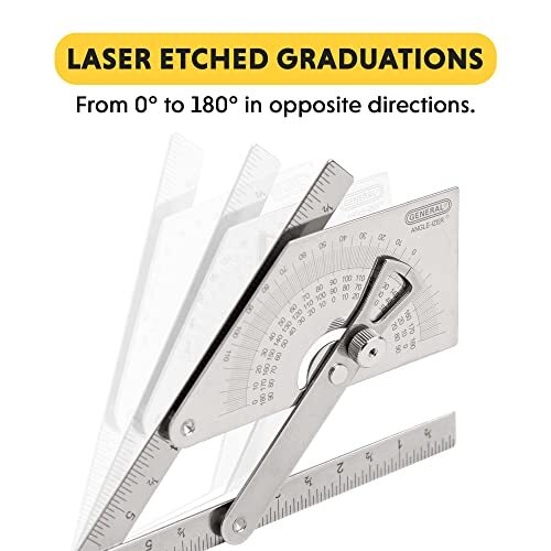 General Tools Protractor and Angle Finder #39 Stainless Steel Outside ...