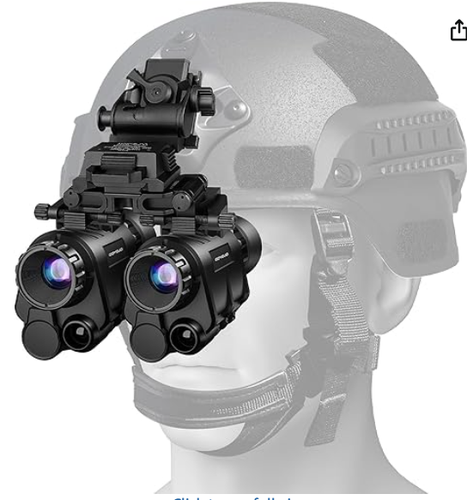 NVG Night Vision Goggles - Helmet Mounted 2K Night Vision Binoculars ...