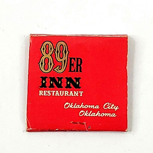 Vintage 89er Inn Oklahoma City, OK-Matchbook-Vintage Advertising-Near ...