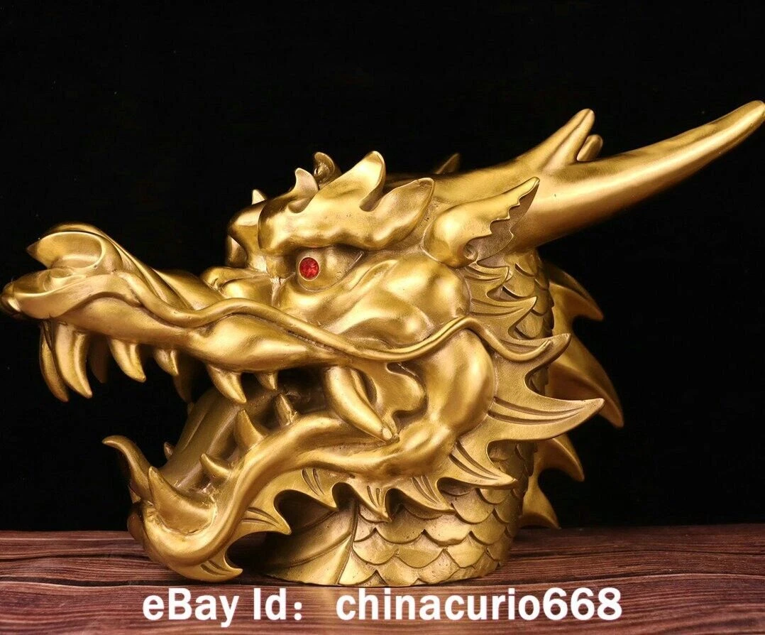 Chinese Dragon Head Sculpture