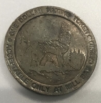 Mill Bay Casino Manson Washington One Dollar Gaming Token Chip Coin ...