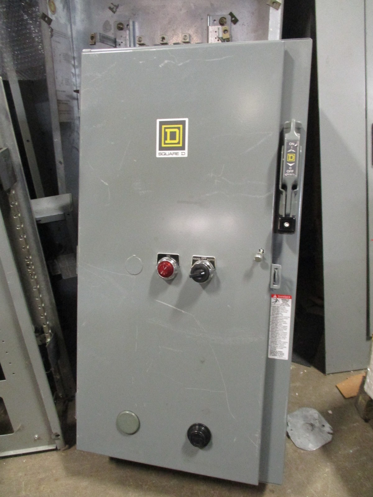 SQUARE D SIZE 0, TYPE S, 30 AMP 120/240V COMBO MAG STARTER W/ MOTOR ...