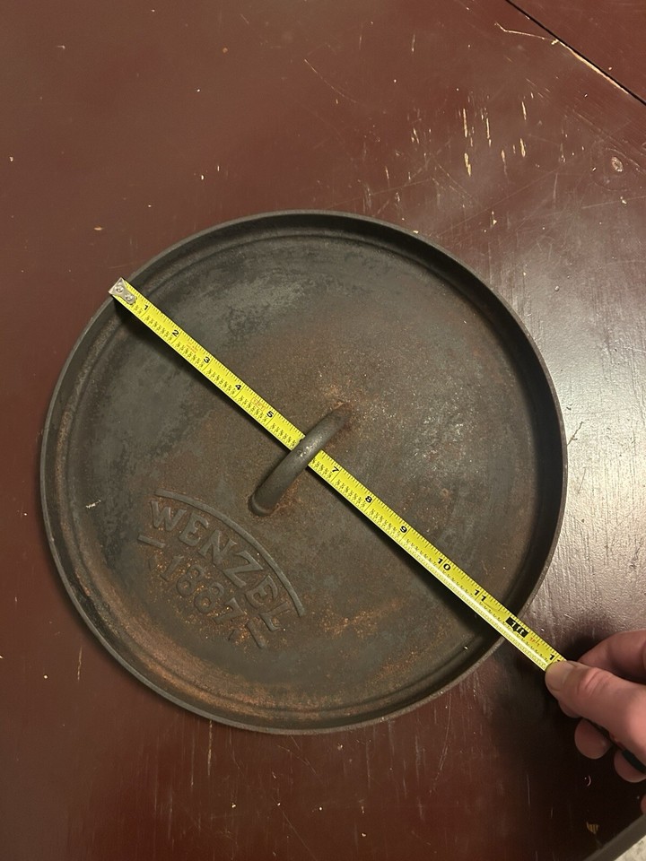 Wenzel 1887 Cast Iron Oven Lid | eBay