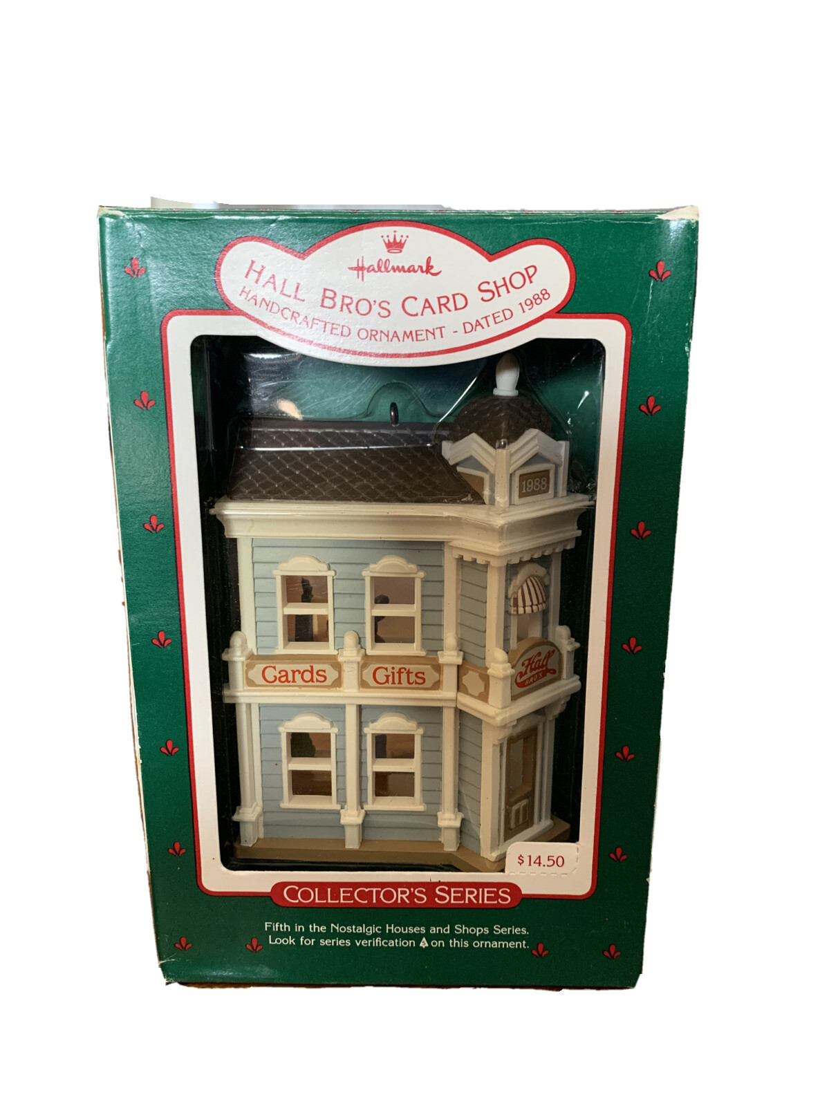 Hallmark 1988 Hall Bros Card Shop Ornament Brand New Vintage | eBay
