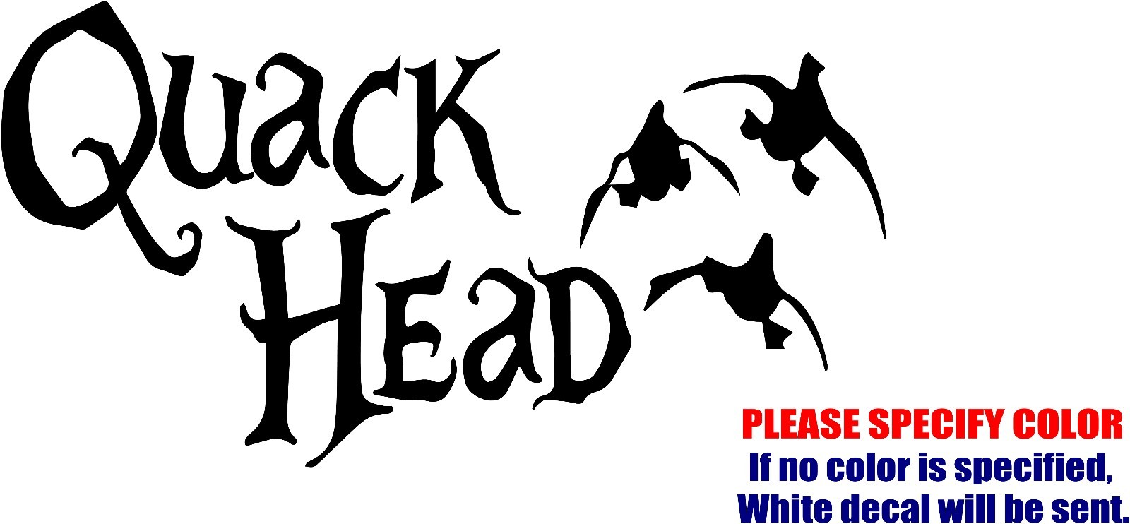 QUACK HEAD Duck Hunting Decal Sticker JDM Funny Vinyl Car Window Bumper ...