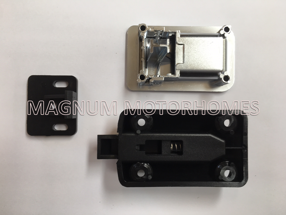 5 x Satin Evomatic Door Handle/Catch Ideal For VW Furniture Campervan ...