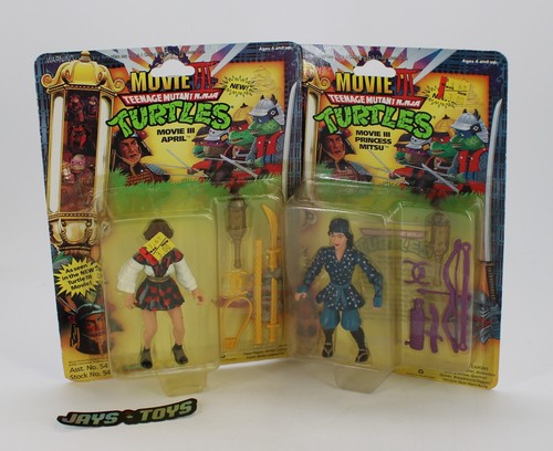 TMNT Movie 3 Lot of 2 Figures- April & Princess Mitsu 1992 Playmates ...
