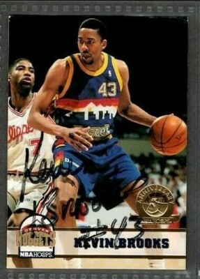 1994 Skybox #325 Kevin Brooks Denver Nuggets Basketball Signed ...