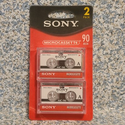 Sony Microcassette 2 Pack 90 Minutes MC-90. | eBay
