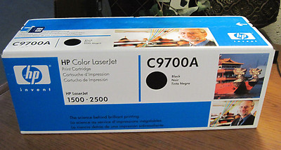 NEW SEAL!!! GENUINE HP C9700A 121A Black Toner Cartridge 1500 2500 FREE ...
