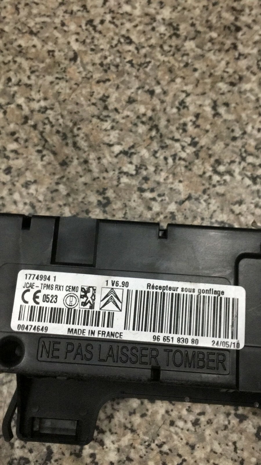 PEUGEOT 5008 308 3008 2010 TPMS TYRE PRESSURE MONITORING SYSTEM ECU ...