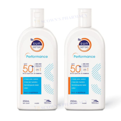 2 x EGO SunSense Performance SPF 50+ 250ml -Light, Non-greasy Formula ...