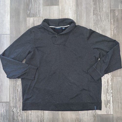 Perry Ellis Mens Size 3XL Pullover Sweater Sweatshirt Shawl Collar ...